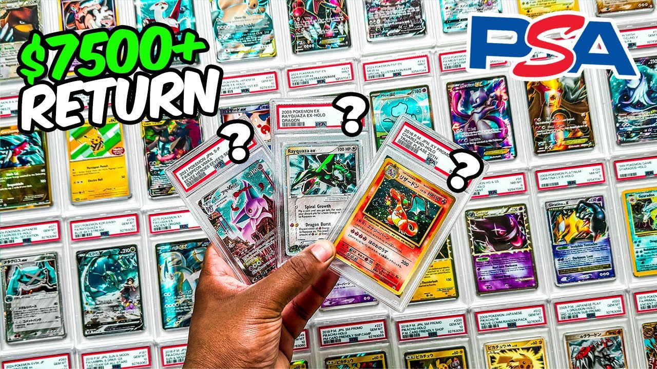 I Got $7500 Worth of Pokemon Cards Back From PSA & Here Is What I Sent ...