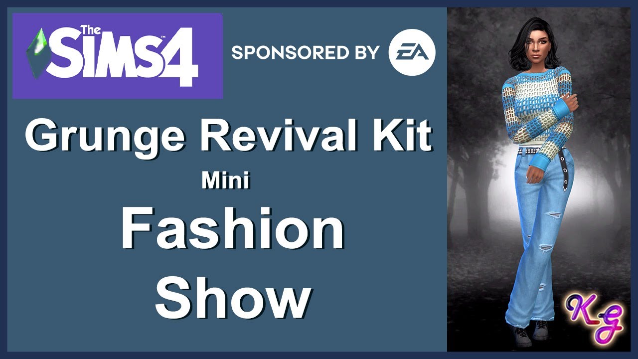 Sims Grunge Revival Fashion Show - YouTube