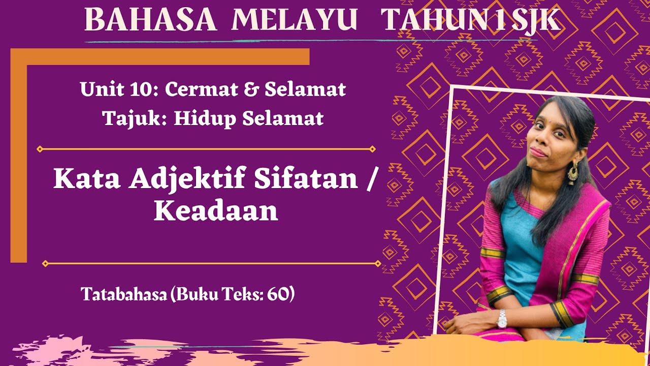 Kata Adjektif Sifatan atau Keadaan I Unit 10: Cermat & Selamat I Bahasa ...
