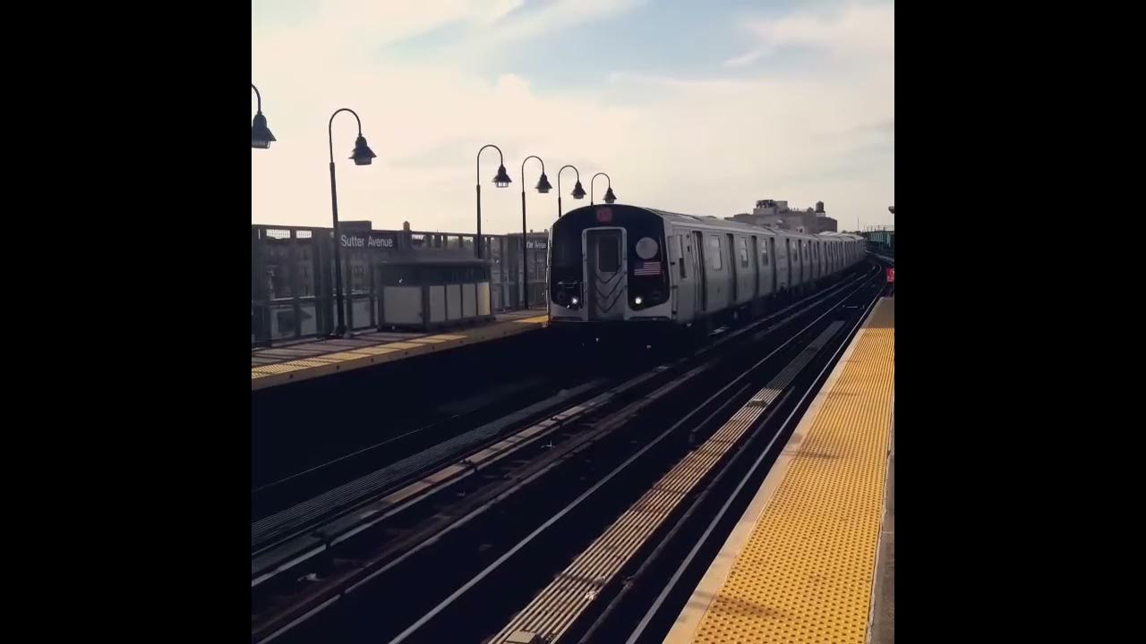 Back to back R143 (L) Trains at Sutter Avenue - YouTube