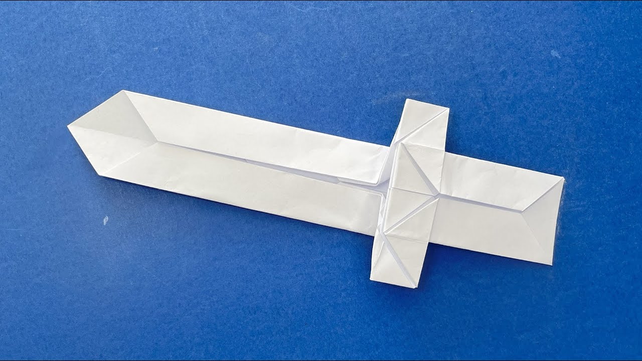 Épée Origami | Comment faire une épée en papier | Couteau Origami ...