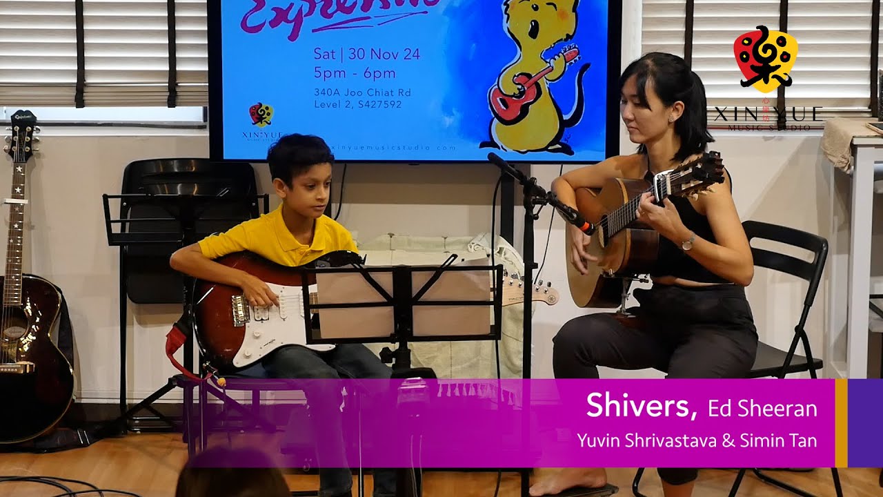 Shivers by Ed Shereen, guitar Yuvin Shrivastava & Simin Tan - YouTube