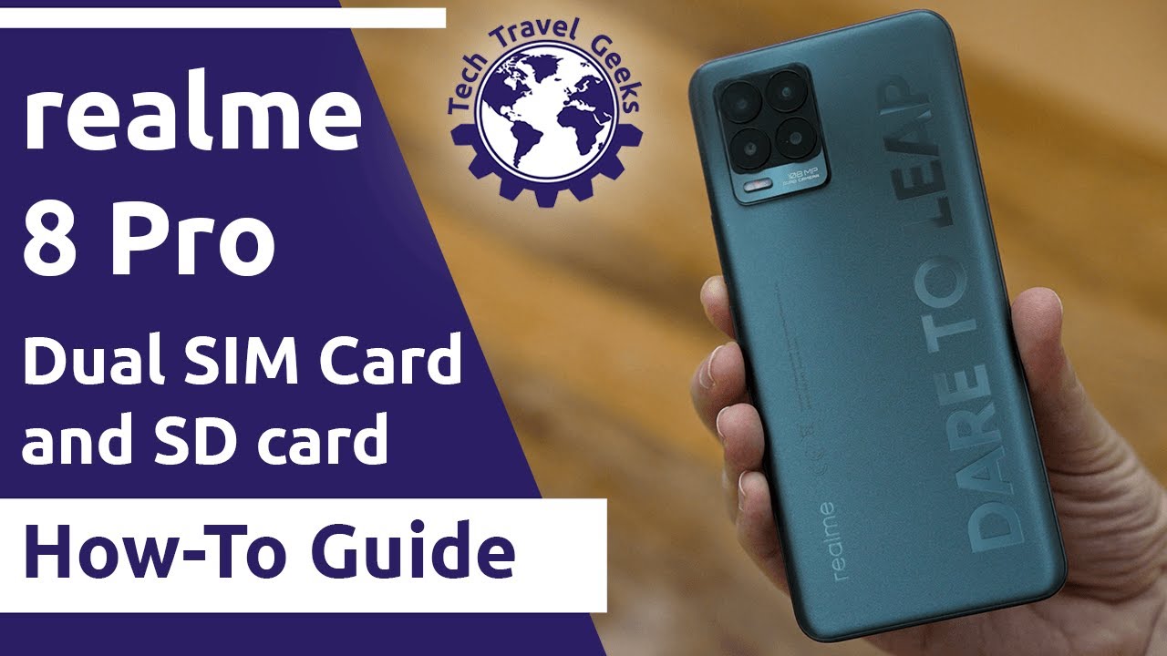 realme 8 Pro - How to Use Dual SIM Cards and SD Card - YouTube