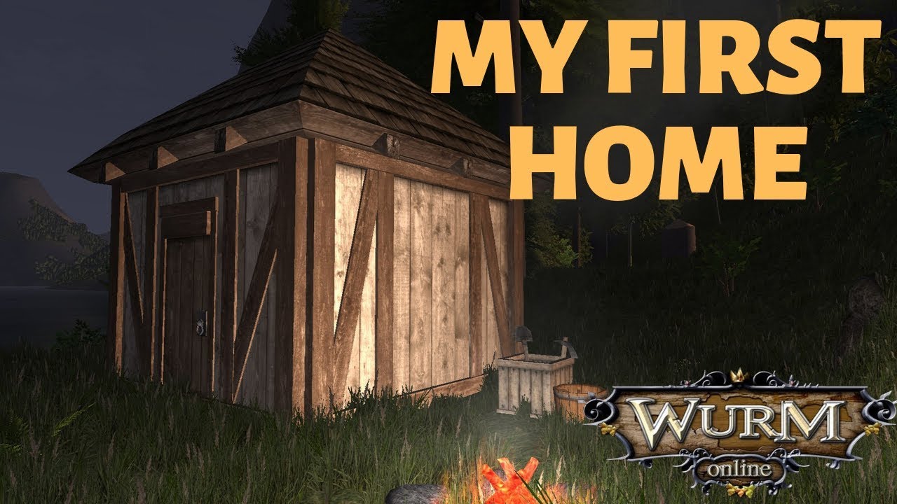 Wurm Online Ep.5 - Building My First Home - YouTube
