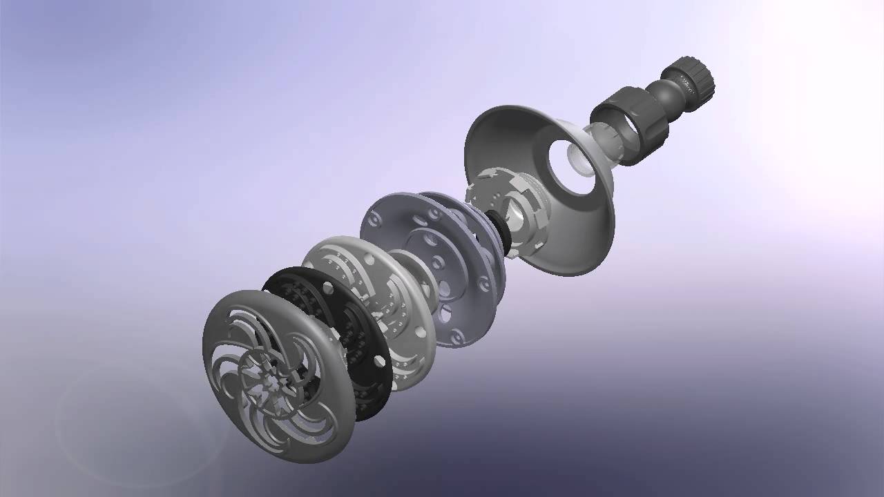Fixed Mount Shower Head SolidWorks Assembly - YouTube