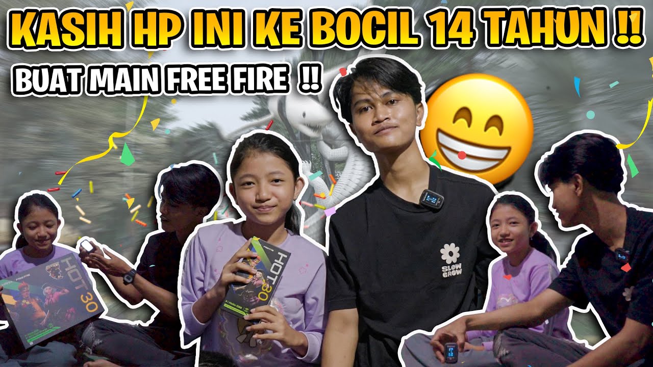 KASIH HP KE BOCIL 14 TAHUN BUAT DIA MAIN FREE FIRE !! DARI BOGOR KE ...