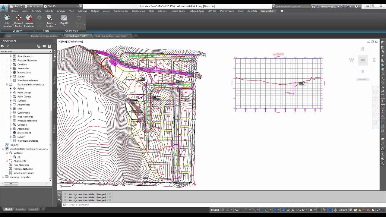 AutoCAD Civil 3D 2016 Data Shortcuts - YouTube