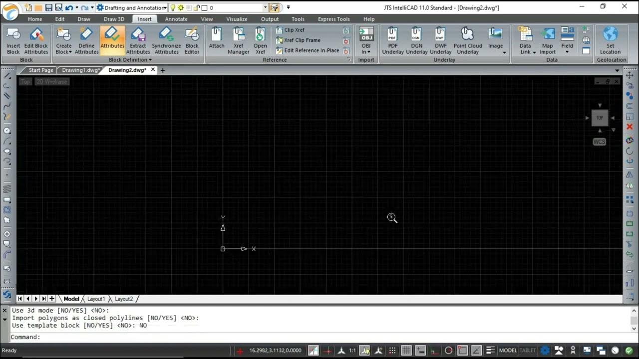 SHP Map Import in JTS IntelliCAD 11 - YouTube
