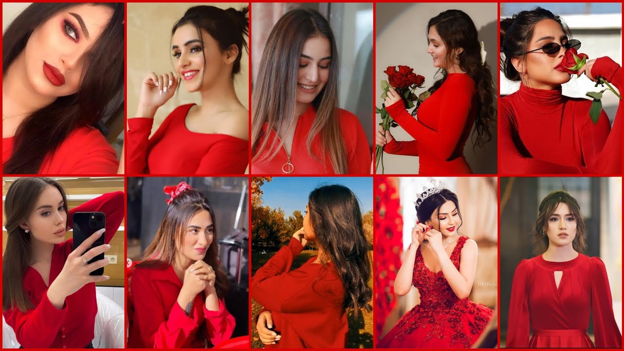 Stylish dpz for girls / Red dp || Girls red profile picture || Dpz for ...