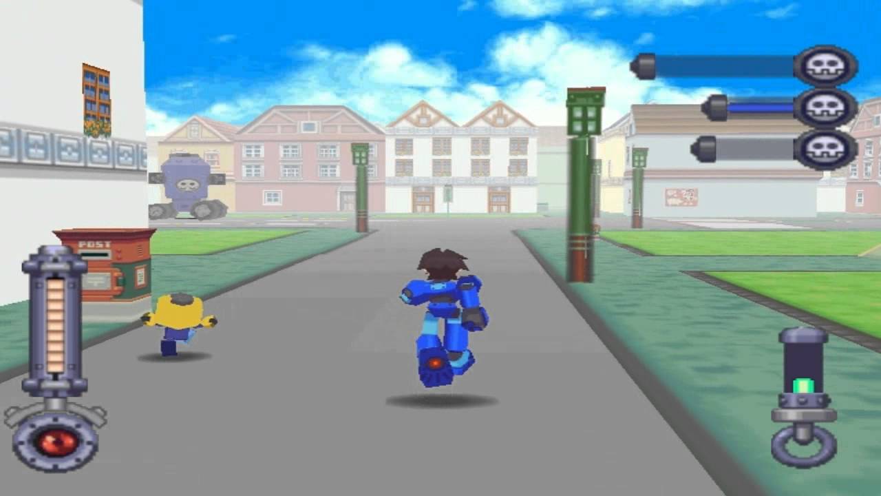 Mega Man Legends - Servbots and Tron Boss Battle - Hard Mode - YouTube
