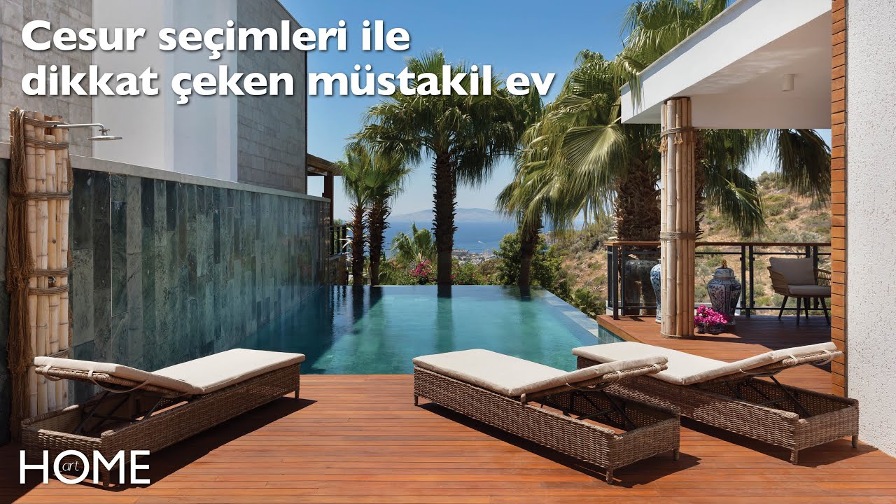 Burası klasik bir Bodrum evi değil! (Dekorasyon videoları) - YouTube