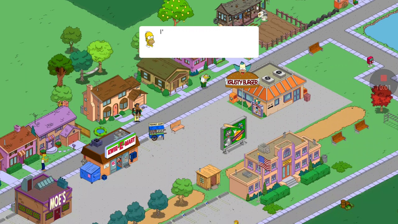 The Simpson's tapped out decorating Springfield elementarys parking lot ...