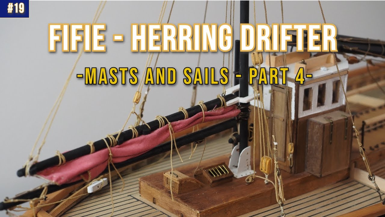 How to make a furled sail - FIFIE - Shipmodeling - YouTube