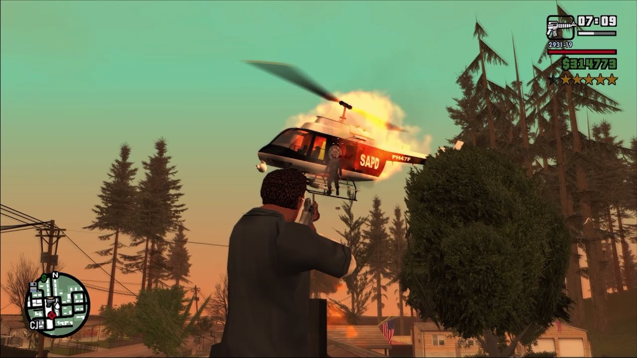 GTA San Andreas - Rampage in Countryside + Six Star Escape And Lore ...