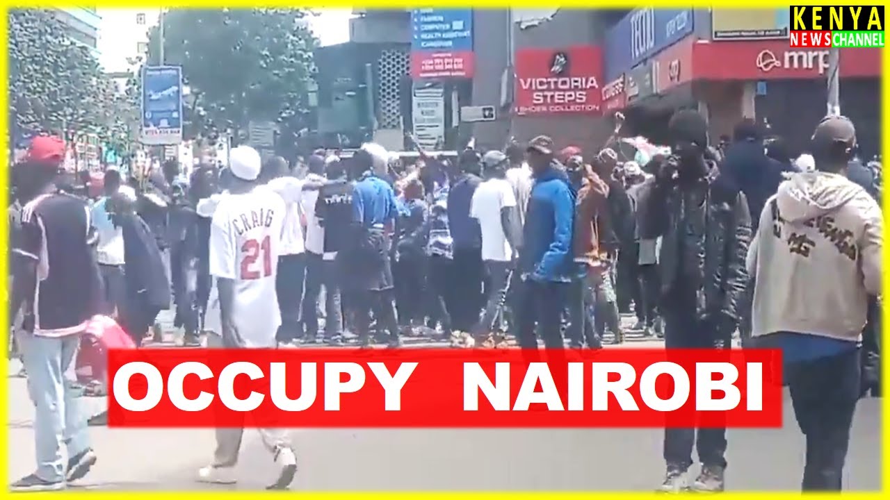 Protests begin in Nairobi CBD | Maandamano today in Kenya - YouTube