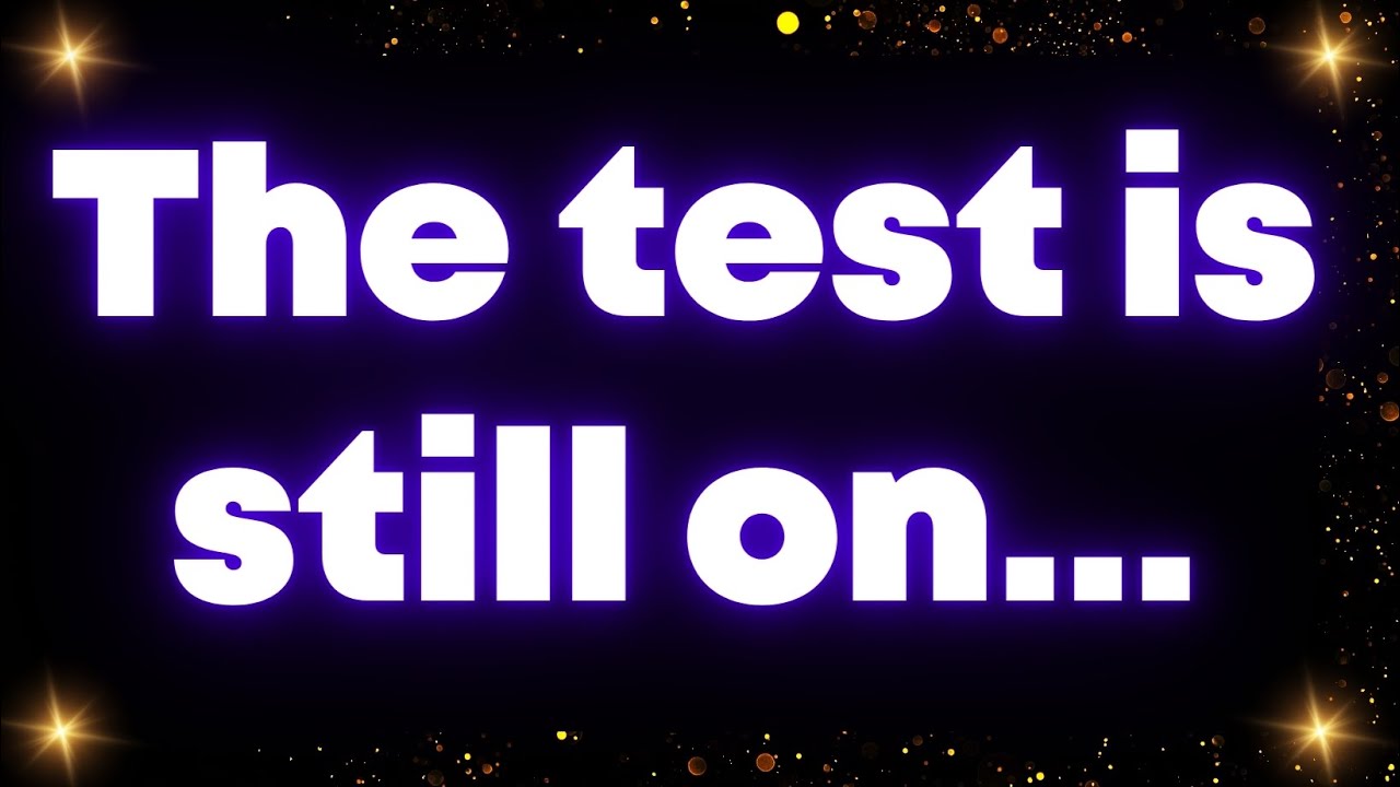 The test is still on... - YouTube