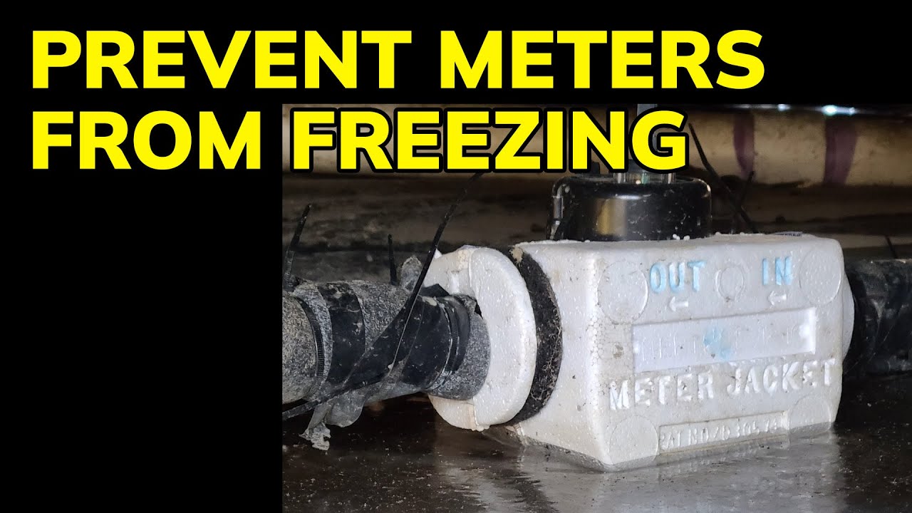 How to prevent frozen water meters - YouTube