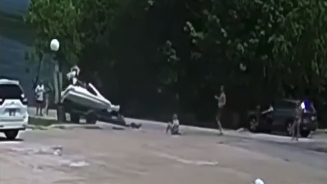 Girls Fall off Boat! - YouTube