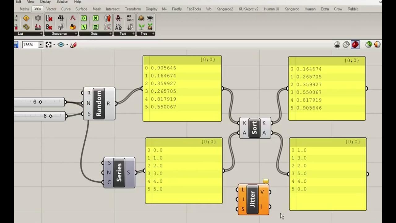 Grasshopper Tutorial 14 | Random and Sort - YouTube
