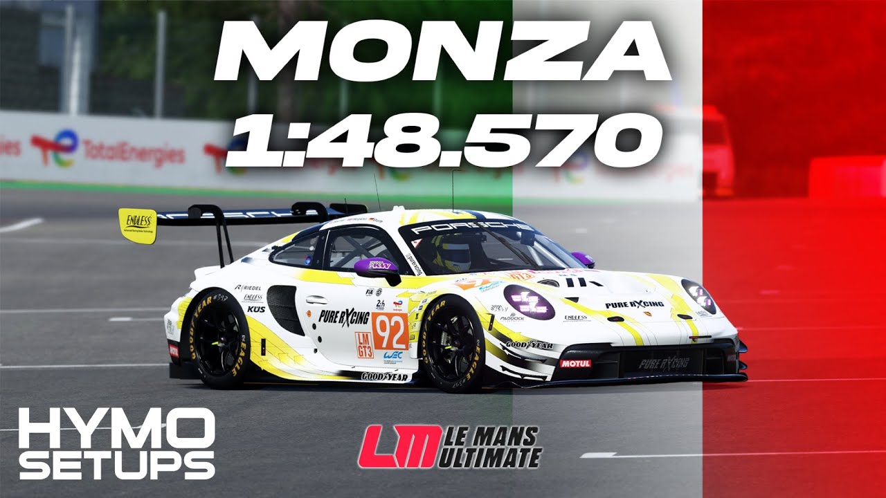 LMU Hotlap | Porsche 992 LMGT3R @ Monza | U4 | Le Mans Ultimate - YouTube