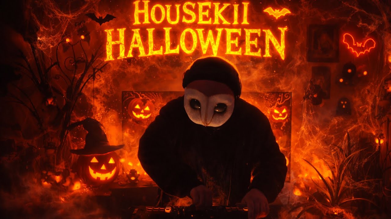 Dubstep DJ Tries To Mix House Music | 4K Halloween Rave Visualizer ...