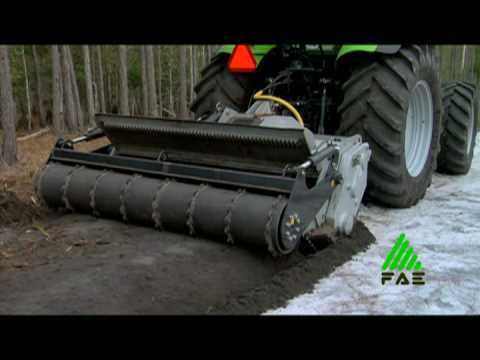 FAE Forestry Tiller and Soil Stabilizer attachment SSL - YouTube
