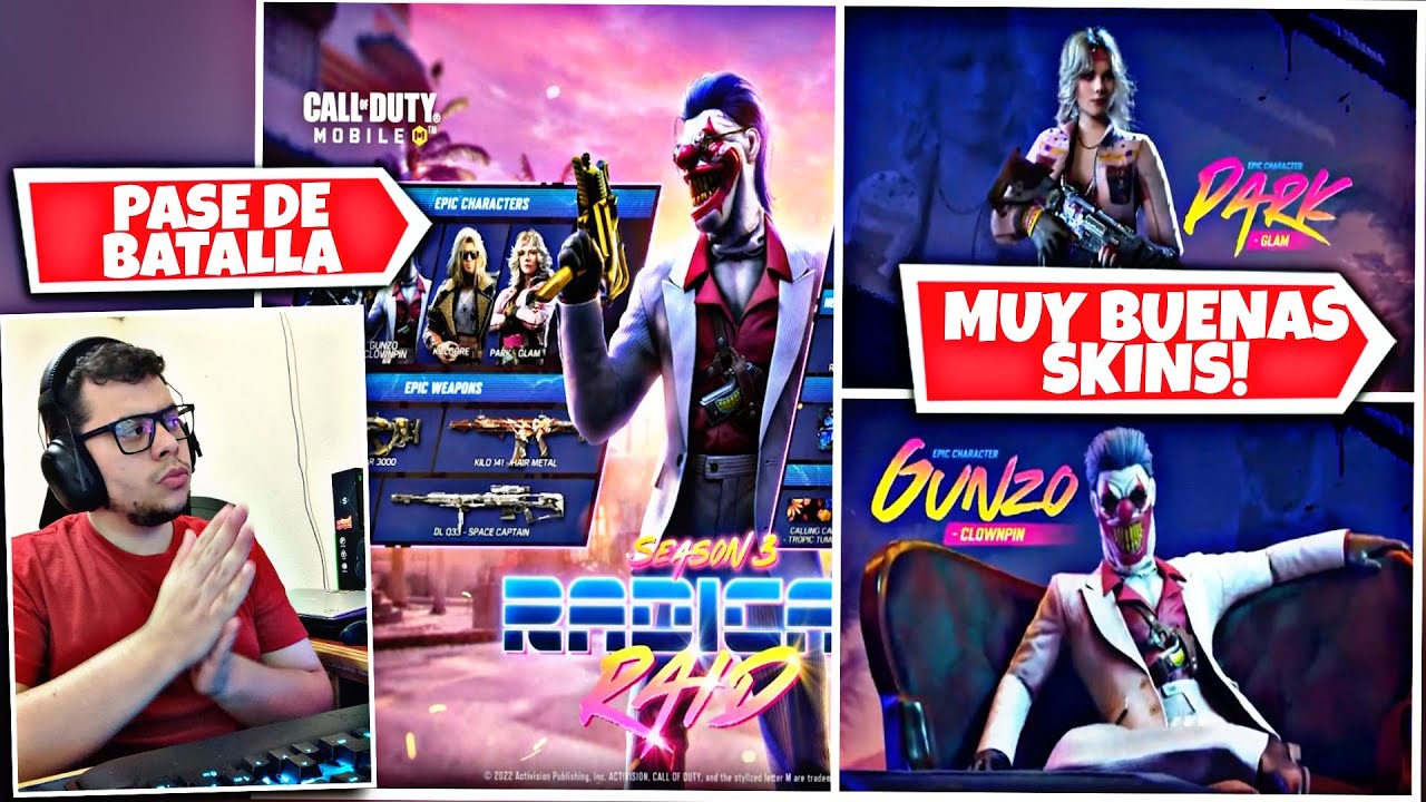 CONFIRMADO GUNZO ESTA EN EL PASE DE BATALLA TEMPORADA 3 DE COD MOBILE ...
