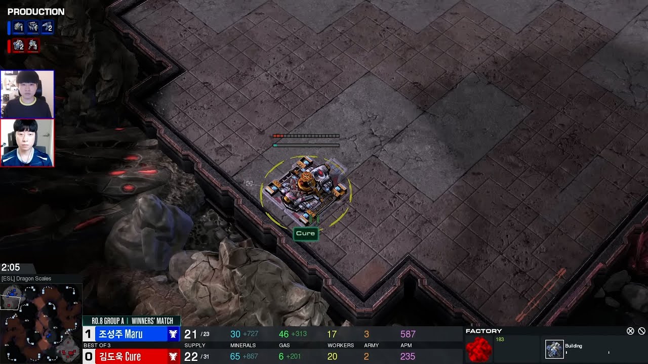 Cure's Factory Inside Maru's Main | 2023 Global StarCraft II League ...