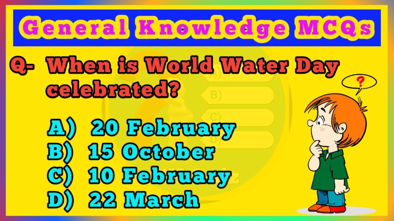 Multiple Choice Questions and Answers on Important Days | Important ...