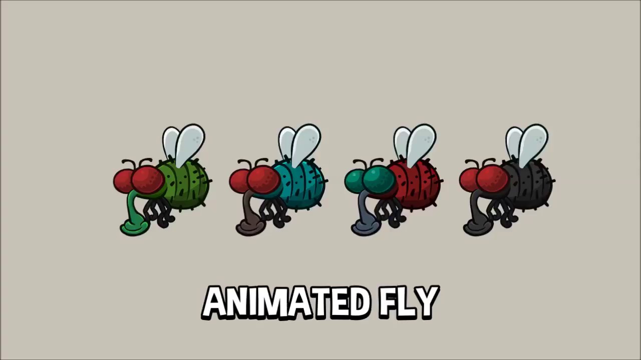 fly game asset animation preview - YouTube