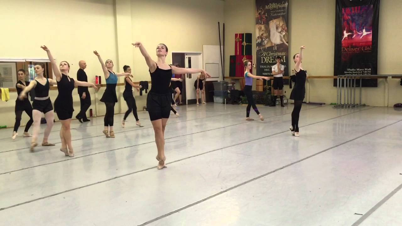 Ballet Mag! Company Class - Balancé Combination - YouTube