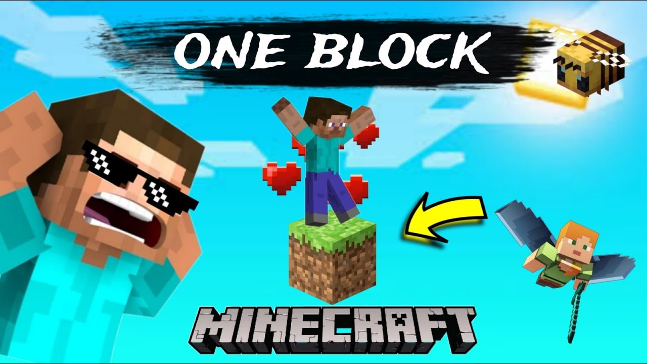 Minecraft one block challenge Ep 1 - YouTube