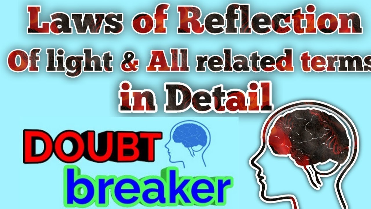 Laws of Reflection of light and all related terms in detail - YouTube