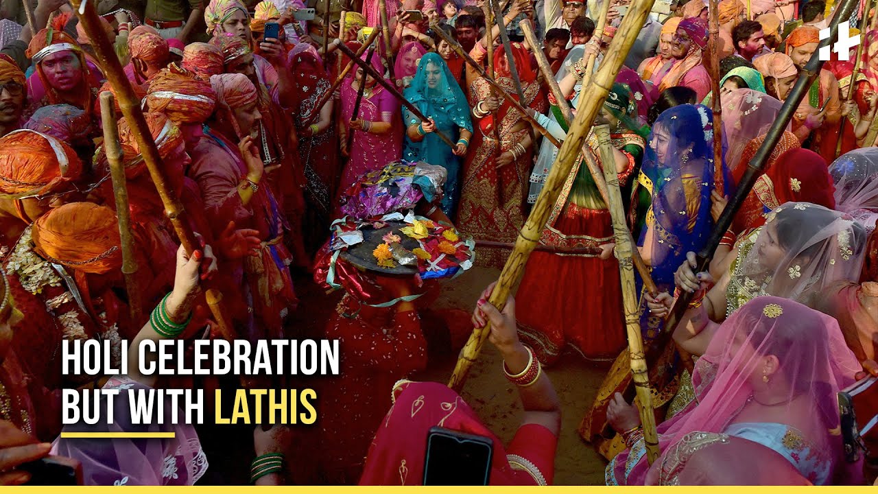 Lathmar Holi: Here Holi Is Celebrated With Lathis And Not Just Colours ...