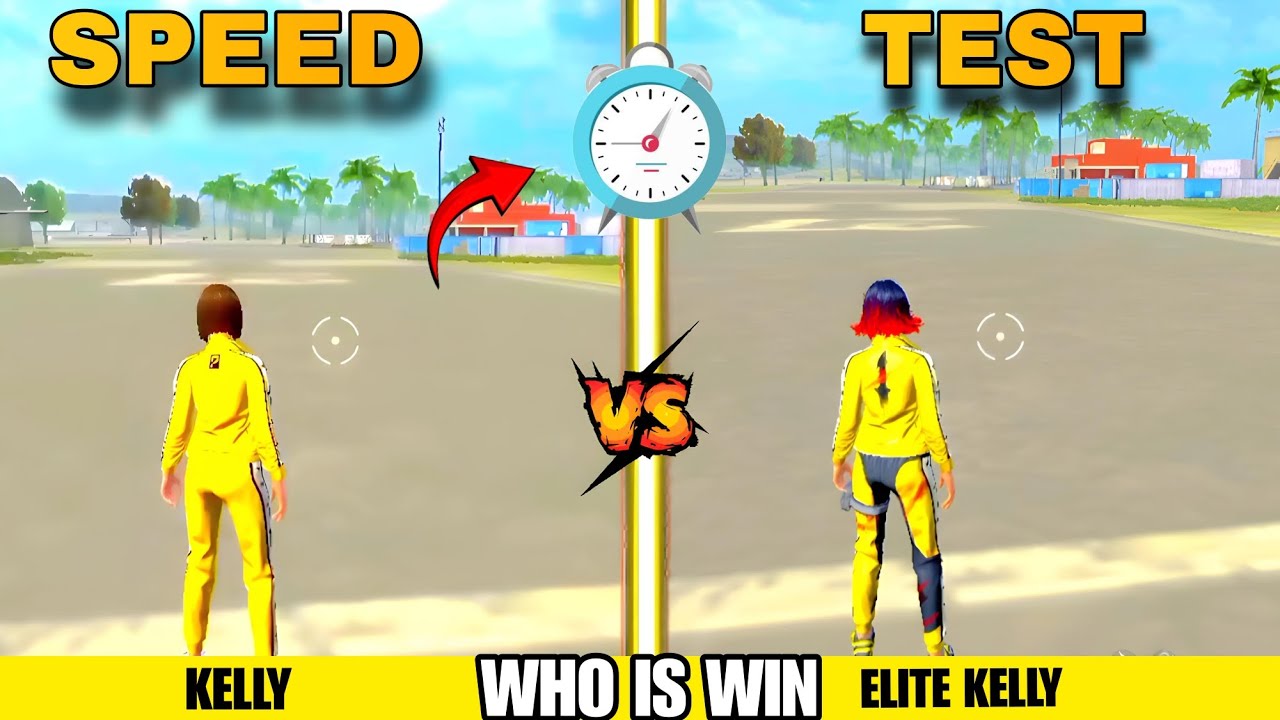 😱 Old Kelly Vs New Kelly Running Speed Test 🔥 || Free Fire Character ...
