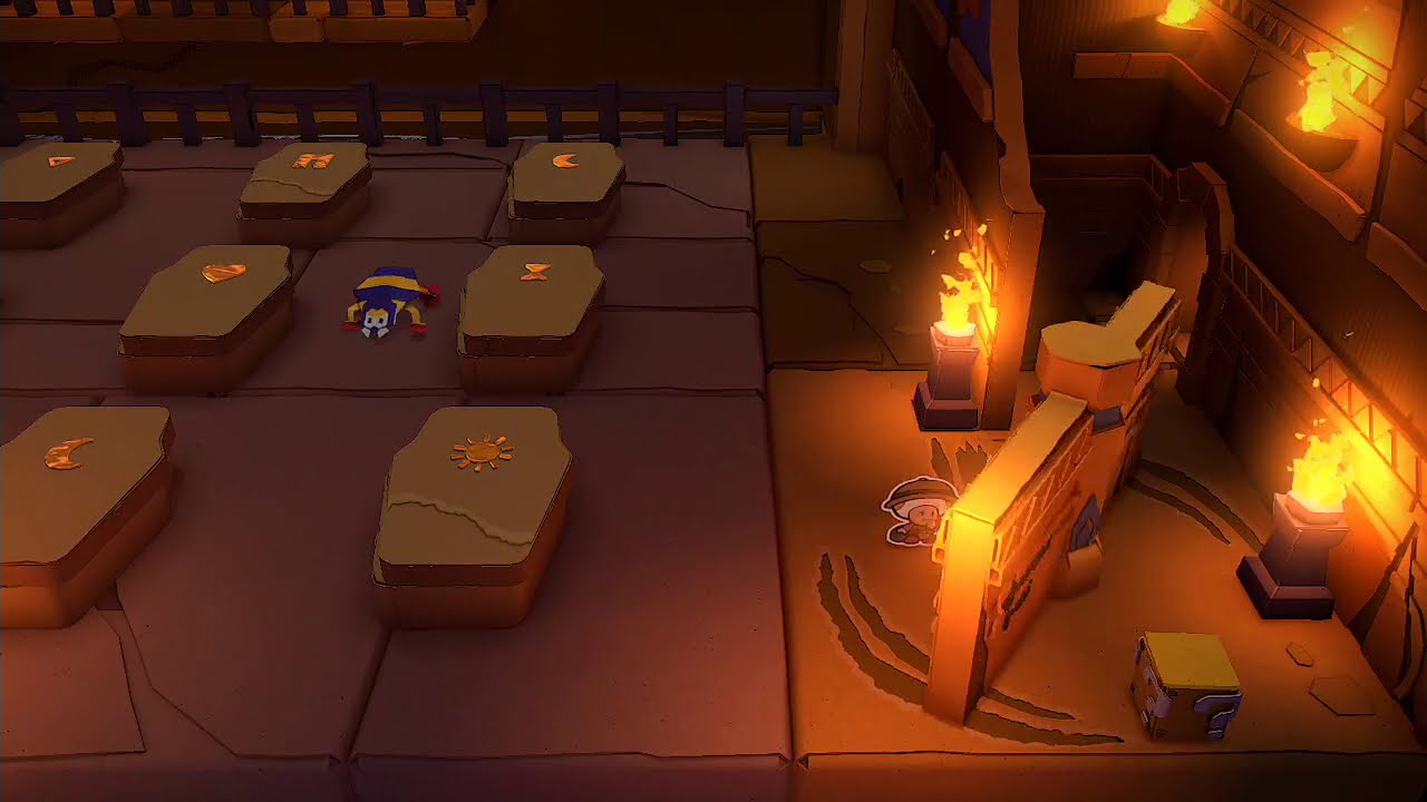 Paper Mario Origami King - How To Get Though The Room With The Caskets ...