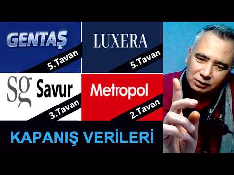 Halka Arz Kapanış Verileri - Gentaş Kimya - Luxera Gyo - Savur Gyo - Metropol Card