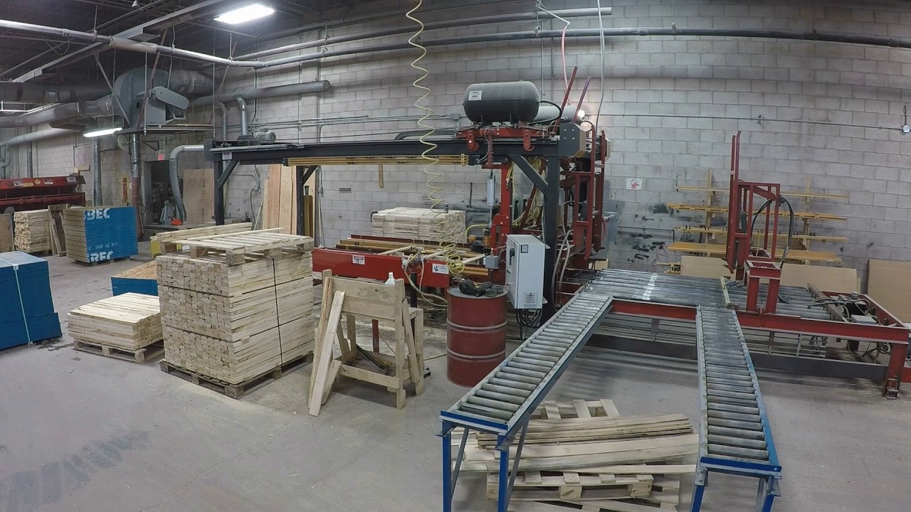 Custom Pallet Nailing Machine - YouTube