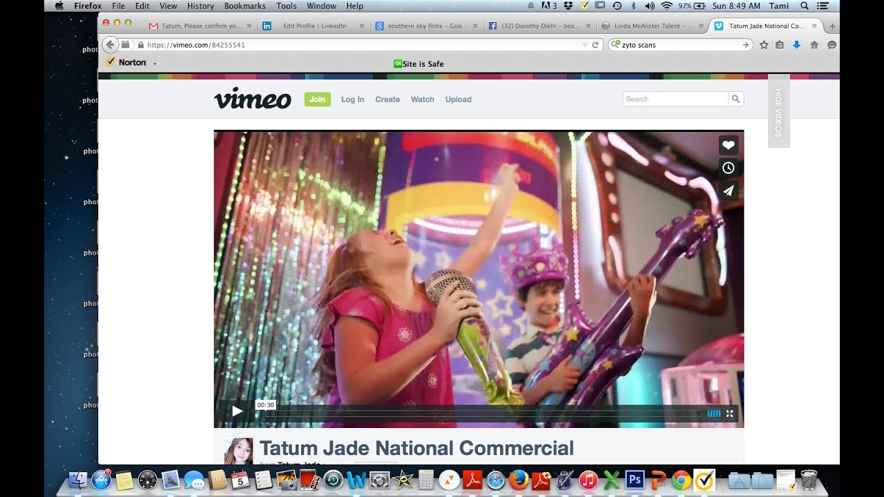 Tatum Jade - (15 sec) Chuck E. Cheese Rockstar Birthday Commercial ...