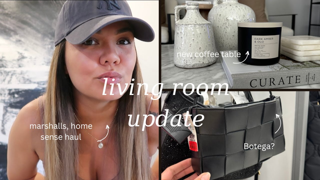 VLOG: Living room update! HOMESENSE/MARSHALLS shop with me - YouTube