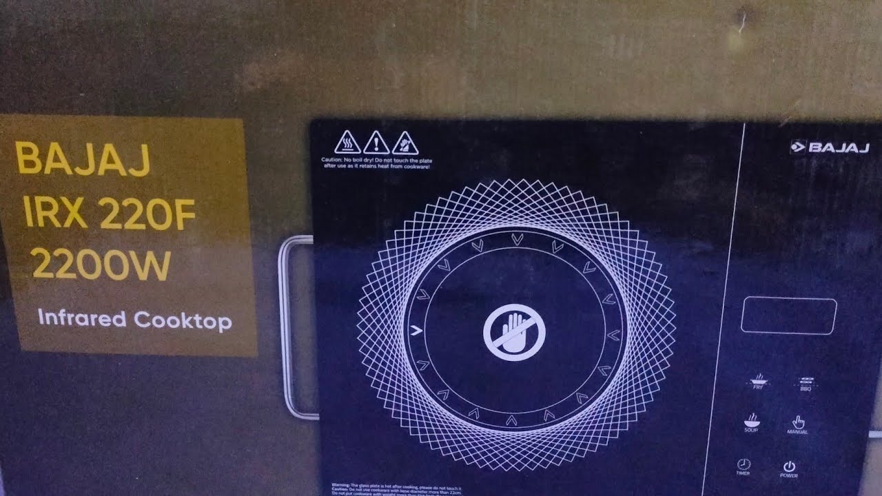 Bajaj IRX 220F 2200W Infrared Cooktop #bajaj #induction #unboxing # ...