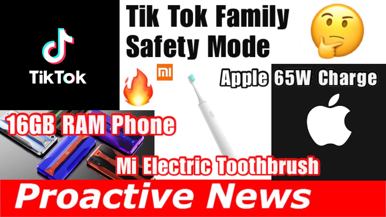 Apple 65W Fast Charger, Tik Tok Family Safety Mode, Mi Electric ...