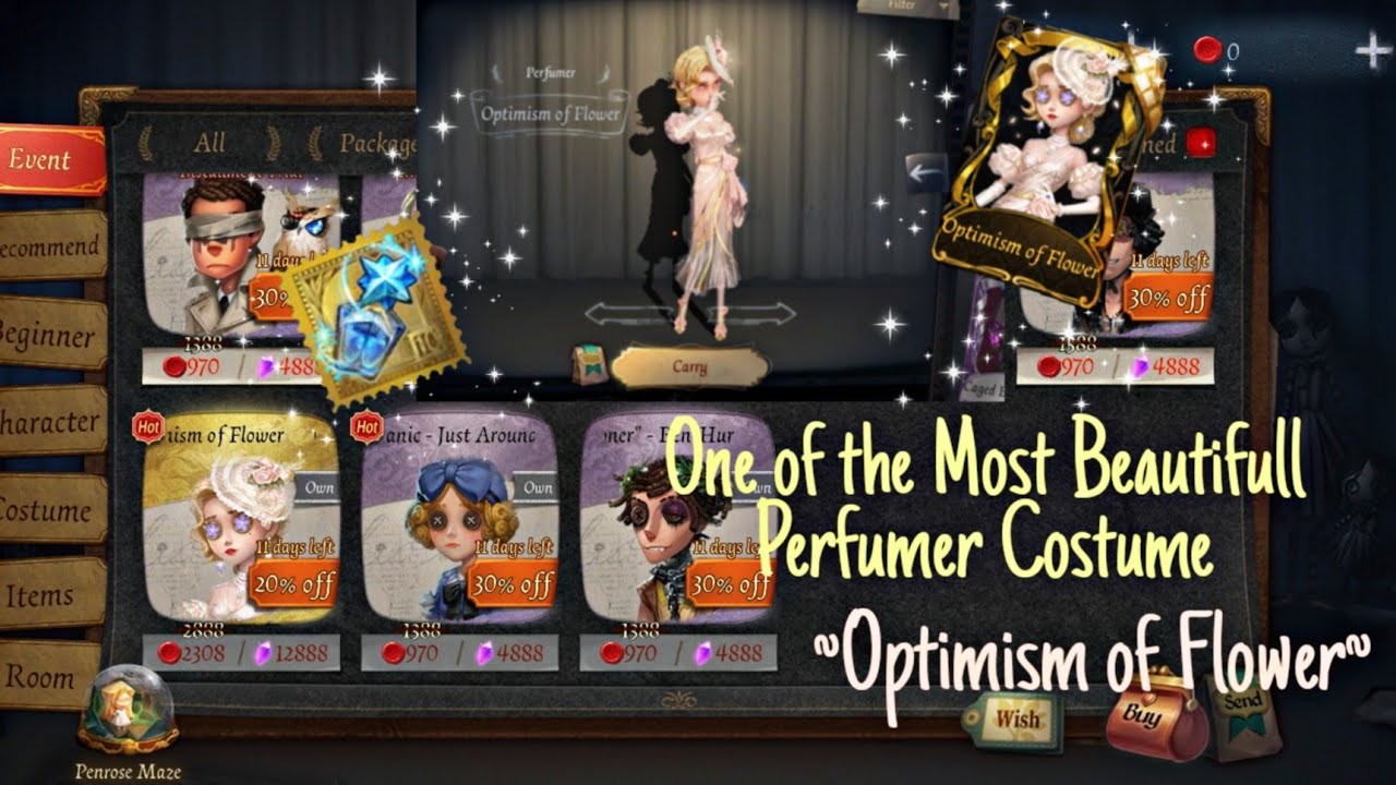 Identity V 』 | Perfumer Nymph Award Skin *OPTIMISM of FLOWER* One of ...