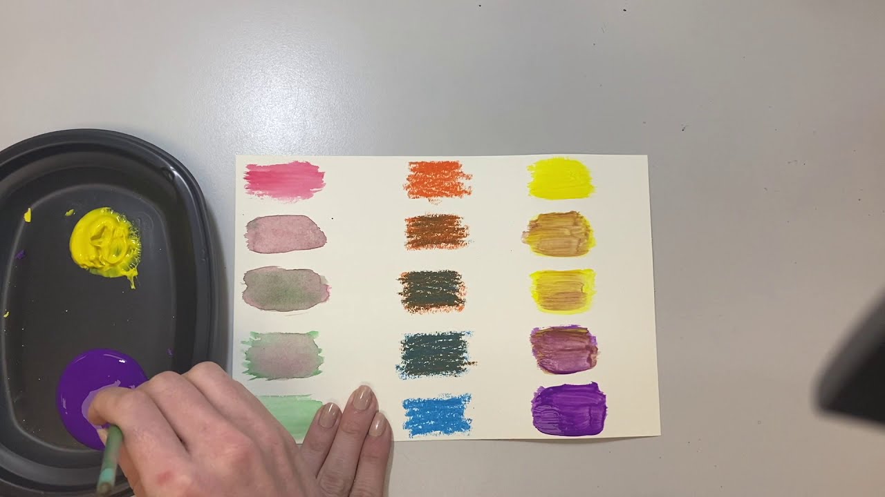 Mixing Complementary Colors - YouTube