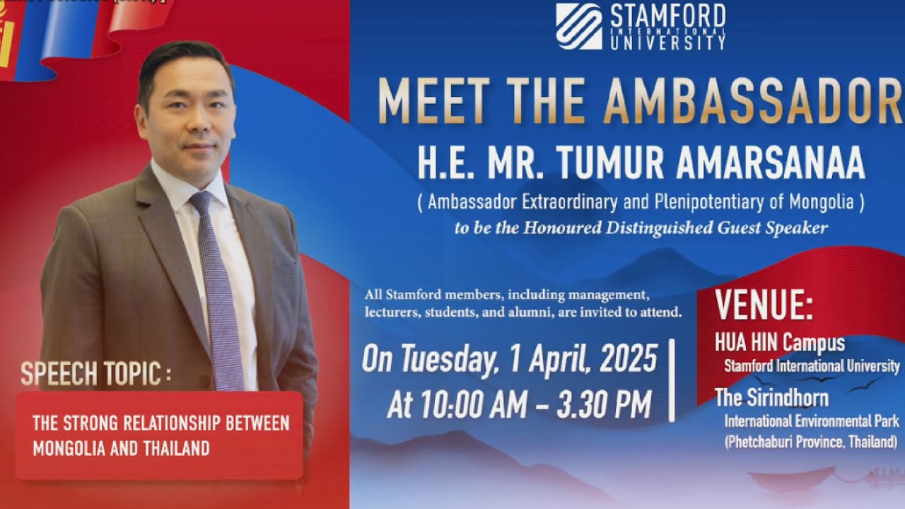 Event Highlights: Meet the Ambassador of Mongolia – H.E. Mr. Tumur ...