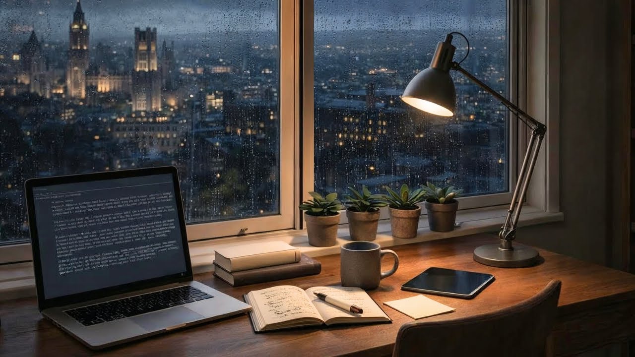 After Midnight Isolation | Window Desk for Study & Work · Buffalo Rain ...