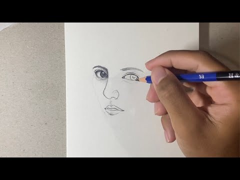 How to draw a face | Step by step | Cute face - YouTube