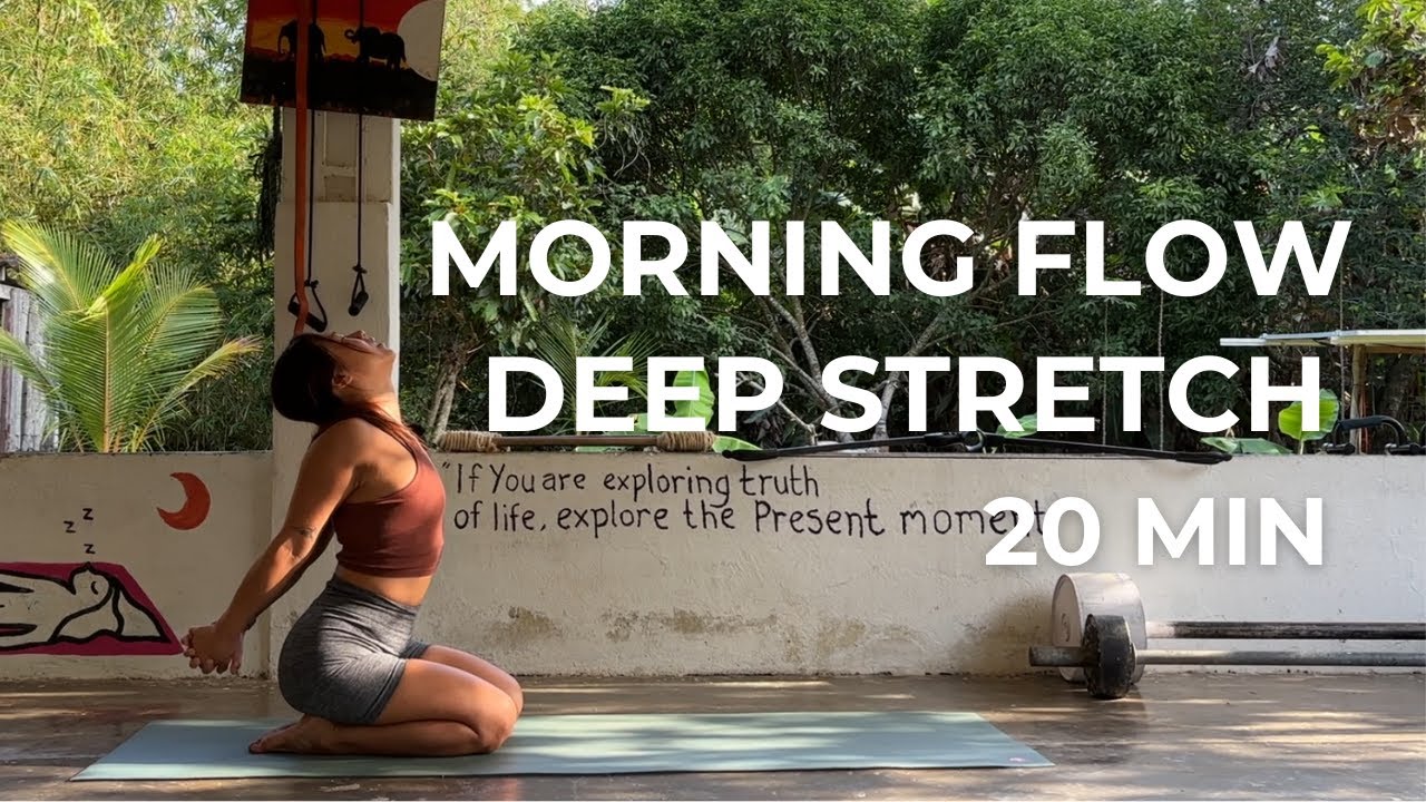 20 Min Morning Slow Flow Deep Stretch | All Levels - YouTube