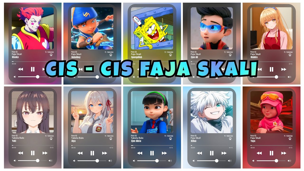 Dj Faja Skali Versi - Boboiboy, Kilua, Ejen Ali & Alicia, Yuki, Alya ...