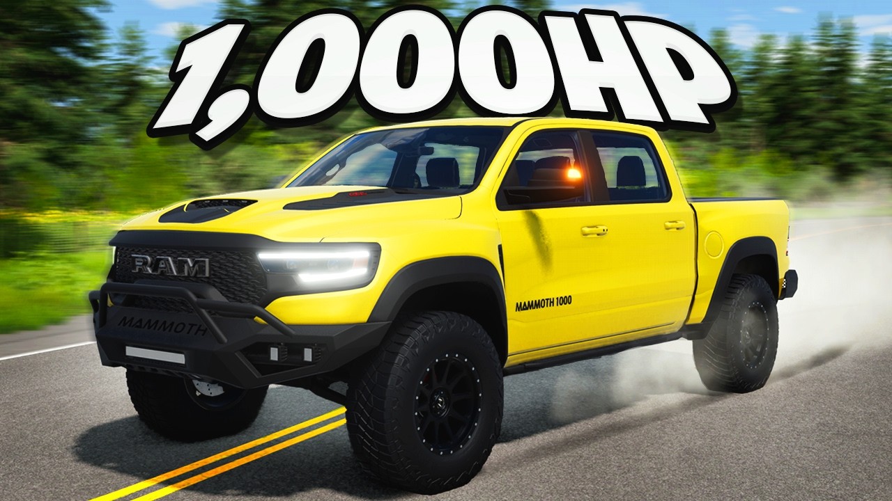 Taking Delivery of 1000HP RAM TRX in BeamNG Drive - YouTube